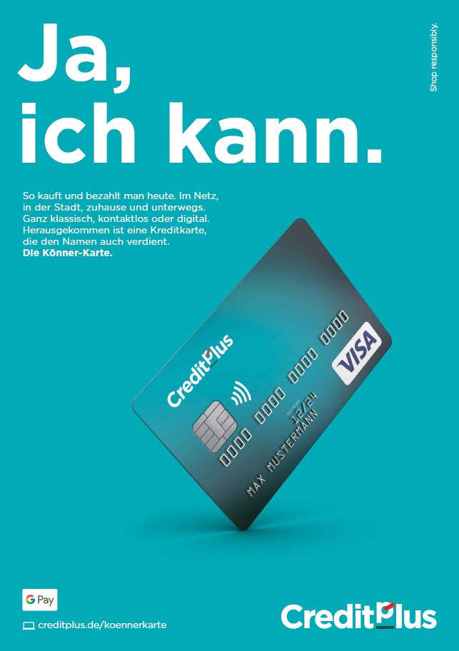 Könner-Karte: Creditplus Bank bringt neue Kreditkarte auf den Markt ...
